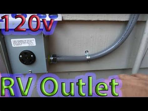 30A RV Outlet Installation How To Install RV Outlet Outdoor DIY Electrical Receptacle Wiring