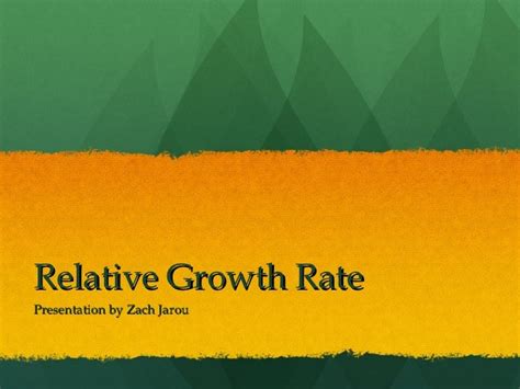 Relative Growth Rate Rgr Plant Physiology