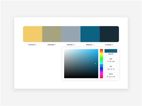 Daily Ui 060 Color Picker By Fulya Gursel On Dribbble