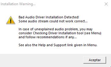 Bad Audio Driver Installation Detected Found Same Icon Used VoiceMeeter