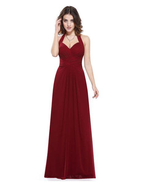 Rotes abendkleid lang rückenfrei