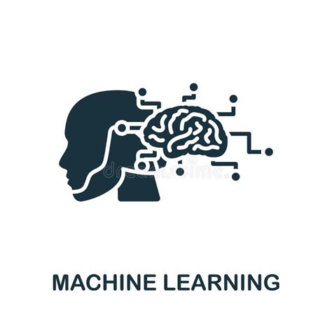 机器学习图标 模板web设计的单色简单线数据科学图标 向量例证 插画 包括有 题头 概念 251848028
