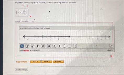 Solved Solve The Linear Inequality Express The Solution