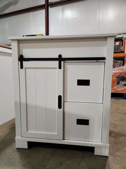 Glacier Bay Brindley In W X In D X In H Single Sink Freestanding Vanity In White W