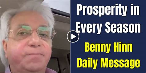 Benny Hinn Daily Message June 02 2023 Prosperity In Every Season
