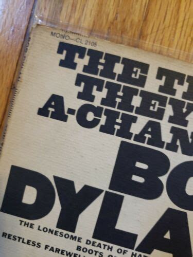 Popsike Bob Dylan The Times They Are A Changin Lp Vinyl Eye Cl Orig Mono Vg