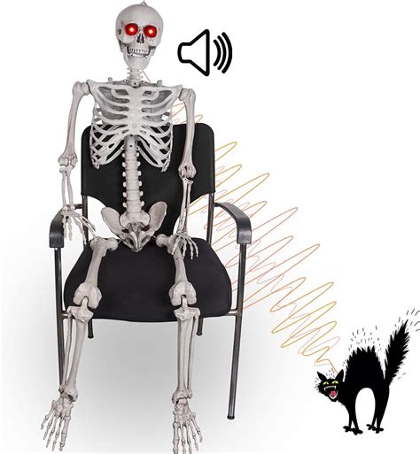 Halloween Posable Skeleton 55ft Life Size Skeleton