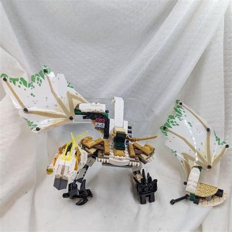 Lego Toys Incomplete Lego Ninjago The Ultra Dragon White Four Headed Dragon Poshmark