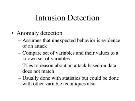 PPT Intrusion Detection PowerPoint Presentation Free Download ID