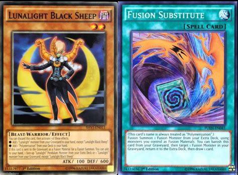 Yugioh Lunalight Black Sheep Shvi En011 Fusion Substitute Fuen En041