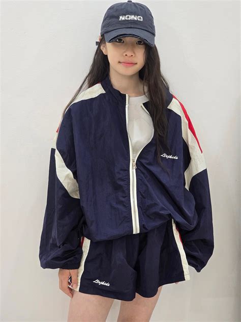 Mom 정란 주니어모델 딸 박한별 돌핀웨일 주니어모델 점퍼와 반바지 셋업 넘 취저 ️ ️ Dpwhale 주니어패션 주니어룩 주니어코디