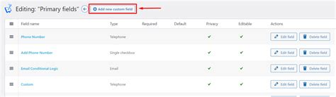 User Field Type WP User Manager