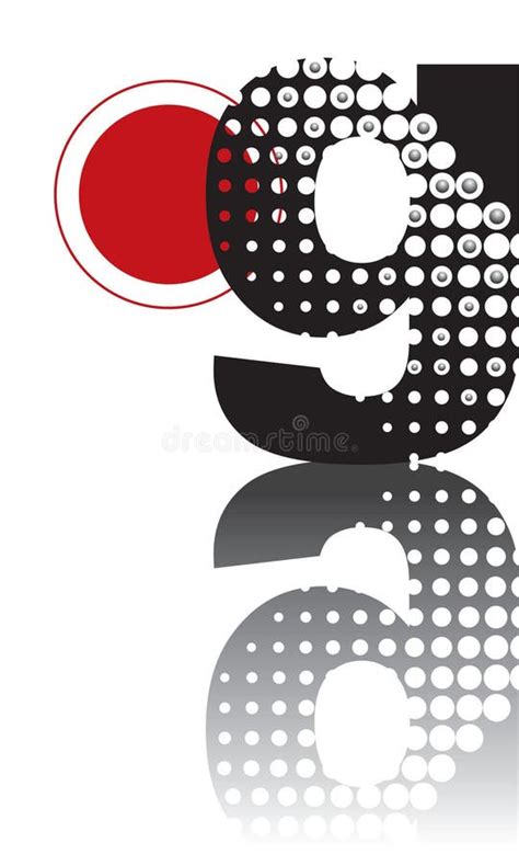 Retro Dots Abstract Alphabet Stock Vector Illustration Of Color Grey