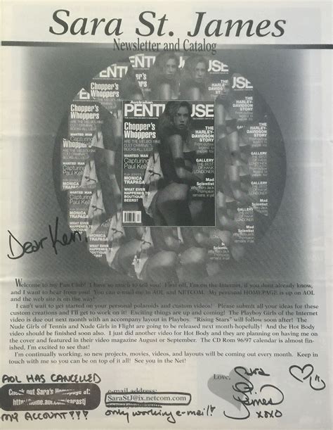 Sara St James Signed To Ken