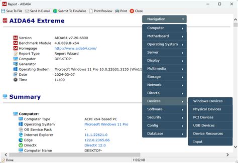 Report Review Window AIDA