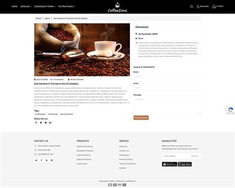 Coffeezone Multipurpose E Commerce Shopify Template Shopify Templates