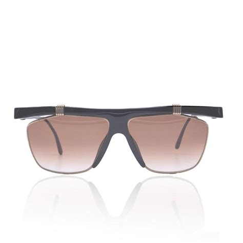 Christian Dior Vintage Black Sunglasses Cd 2555 Optyl 6111 135mm For