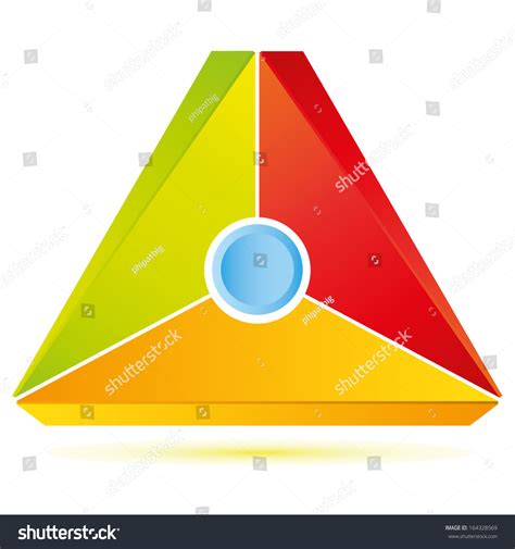 Triangle Delta Diagram Royalty Free Stock Vector 164328569