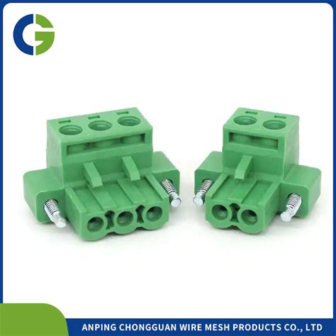 Pluggable Terminal Blocks 3 Pin Pitch Brass Pcb Mount Block Terminal