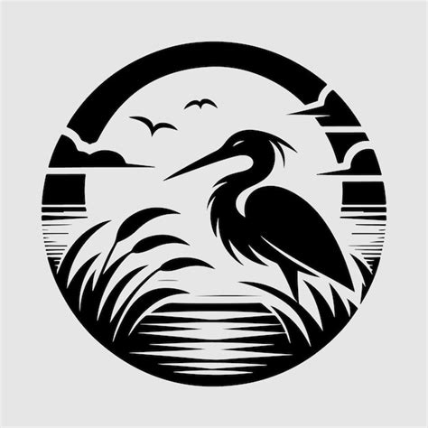 Векторная иллюстрация силуэта птицы черепахи Премиум Ai сгенерированный вектор