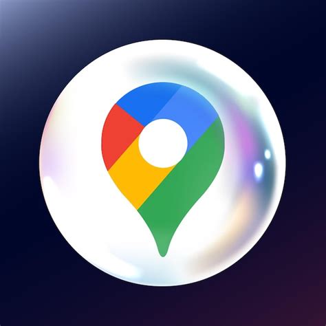 Premium Vector Bubble Shape Map App Icon Vector