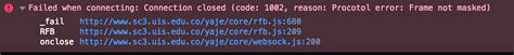 Procotol Error Frame Not Masked · Issue 1323 · Novncnovnc · Github