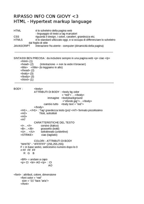 Riassunto Informatica Docsity