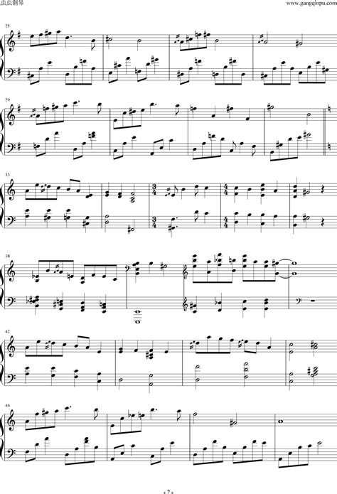 俄罗斯摇篮曲 Russian Lullaby Eldar Djangirov 钢琴谱 五线谱