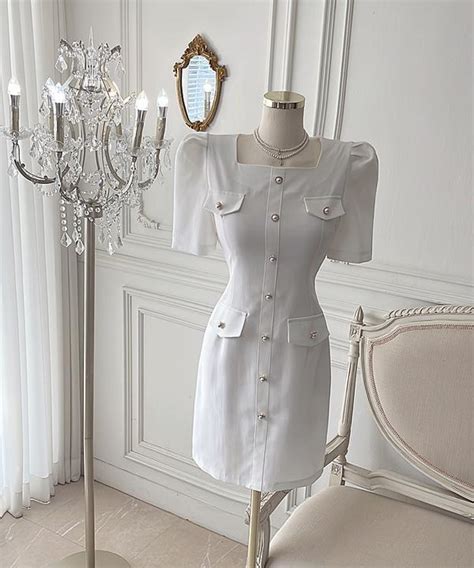 우아르 베이나 미니 원피스 결혼식 하객룩 행사룩 데이트룩 파티룩 상견례룩 예복 2부드레스 브라이덜샤워 돌잔치원피스 셀프웨딩