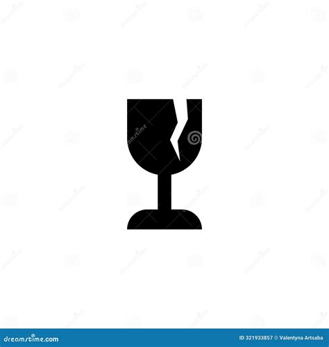 A Sleek Black And White Vector Icon Depicting A Wine Glass With A