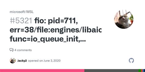 Fio Pid711 Err38fileengineslibaioc406 Funcioqueueinit Errorfunction Not