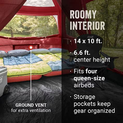 Coleman Skylodge 10 Person Camping Tent Blackberry