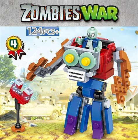 Конструктор Растения против зомби Plants Vs Zombies совместим с конструкторами 124 детали