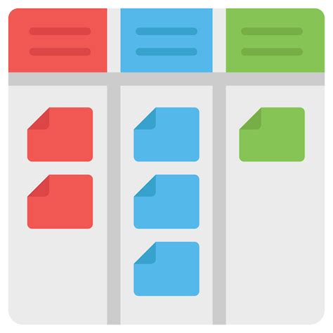 premium vector kanban or jit board concept task management sheet