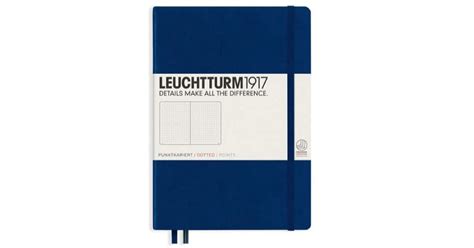 Leuchtturm Libreta Mediana Tapa Dura Punteada Navy