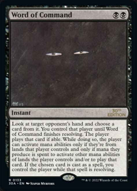 Word Of Command Mtg Magic The Gathering
