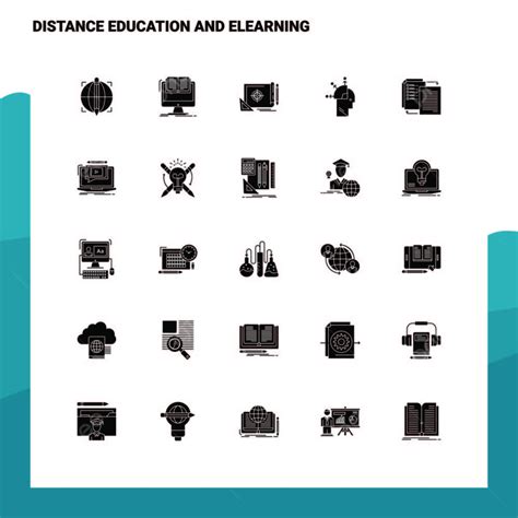 25 원격 교육 및 E 러닝 아이콘 세트 세트 미디어 검색 Png 일러스트 및 벡터 에 대한 무료 다운로드 Pngtree