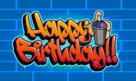 Happy Birthday Graffiti Stock Illustrations 1 425 Happy Birthday
