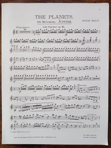 吹奏楽楽譜 Gホルスト 組曲 惑星 より木星 スコア・パート譜セット ブージーandホークス版中古送料無料のヤフオク落札情報