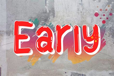 Early Display Font