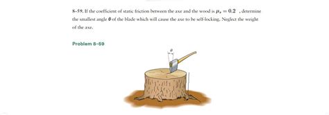 Solved 8 59 If The Coefficient Of Static Friction Between