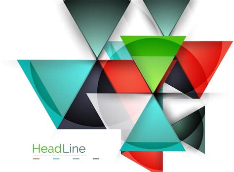 Premium Vector Triangle Abstract Background