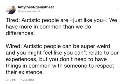Tired Autistic People Are ~just Like You~ We Have More In Common Than