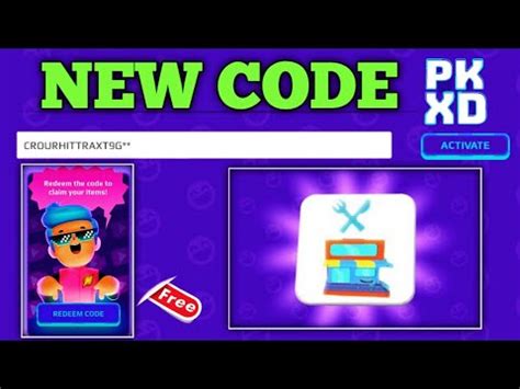 Pk Xd Latest New Creator Code Today Pk Xd Redeem Code Today
