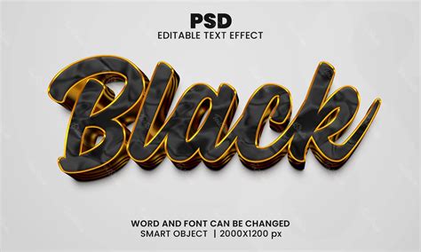 black text effect photoshop premium psd file