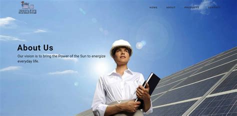 Innovative Solar Systems Website Designing Freelancer