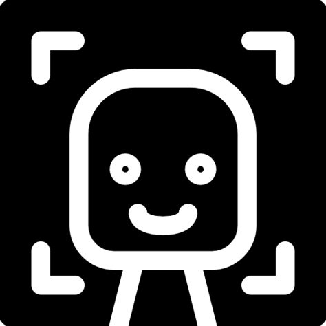 Face Scan Basic Rounded Filled Icon