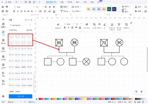 현대 가족 가계도