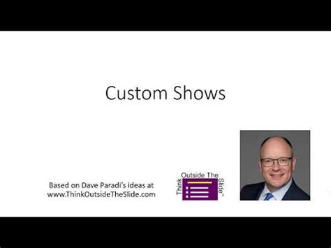 Save Time With Custom Shows Issue 370 August 16 2016 Think Outside