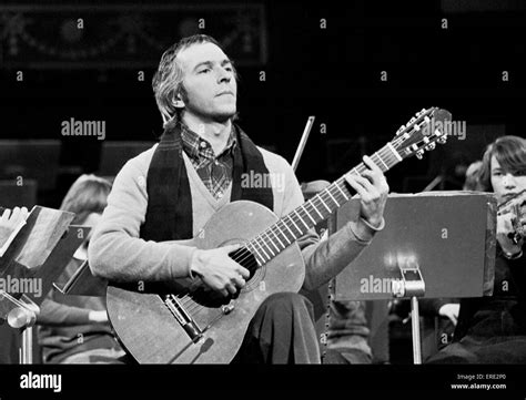 Australian Classical Guitarist John Williams B 1941 Rehearsing At